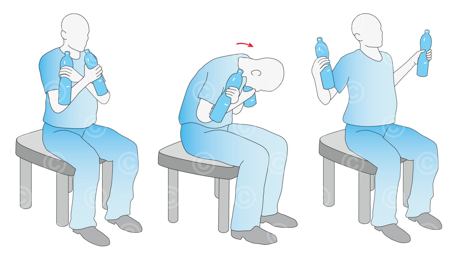 Illustrationen Übungen COPD - MedicalGraphics