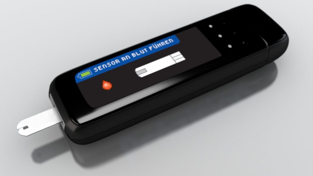 Medical product video "3d animation blood glucose meter" - MedicalGraphics