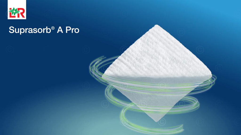 Animation wound dressing Suprasorb A Pro - MedicalGraphics