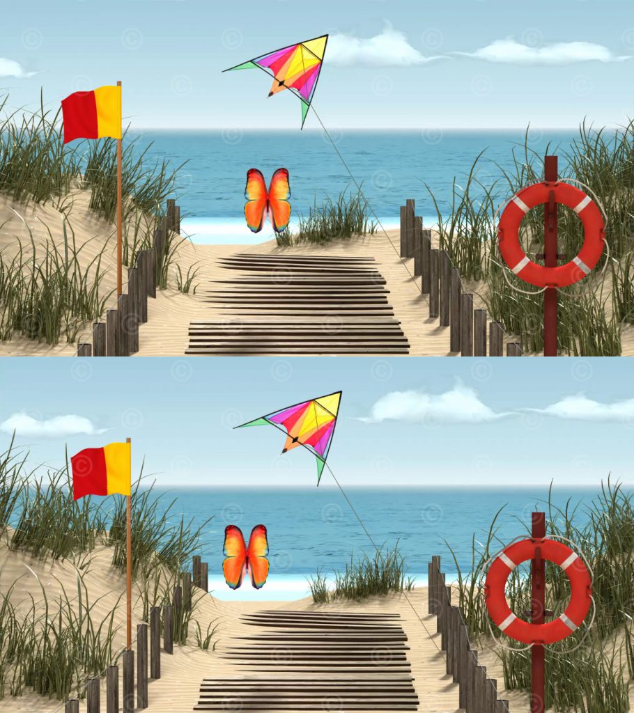 Animation for stereopsis test - optician - MedicalGraphics