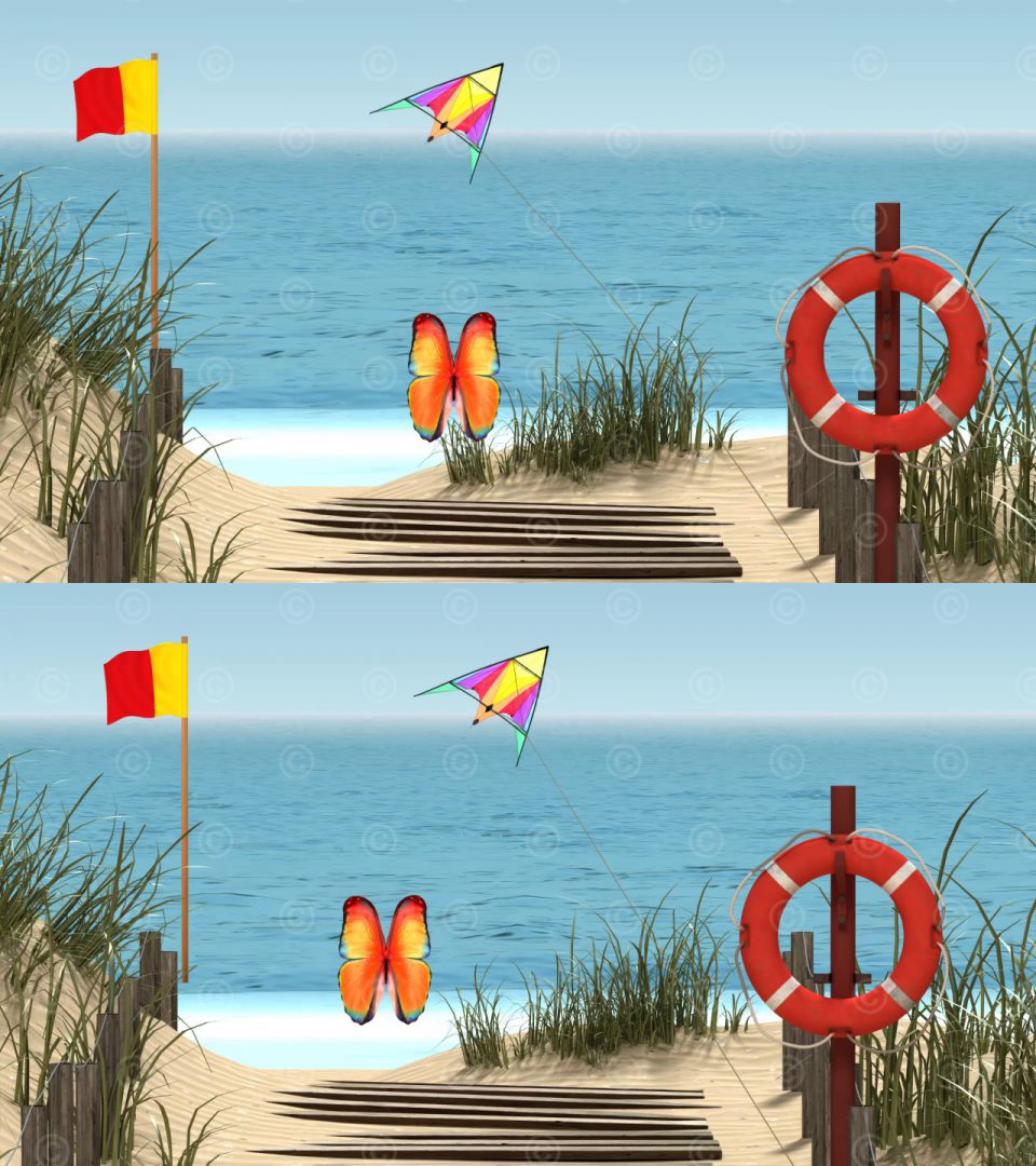 Animation for stereopsis test - optician - MedicalGraphics